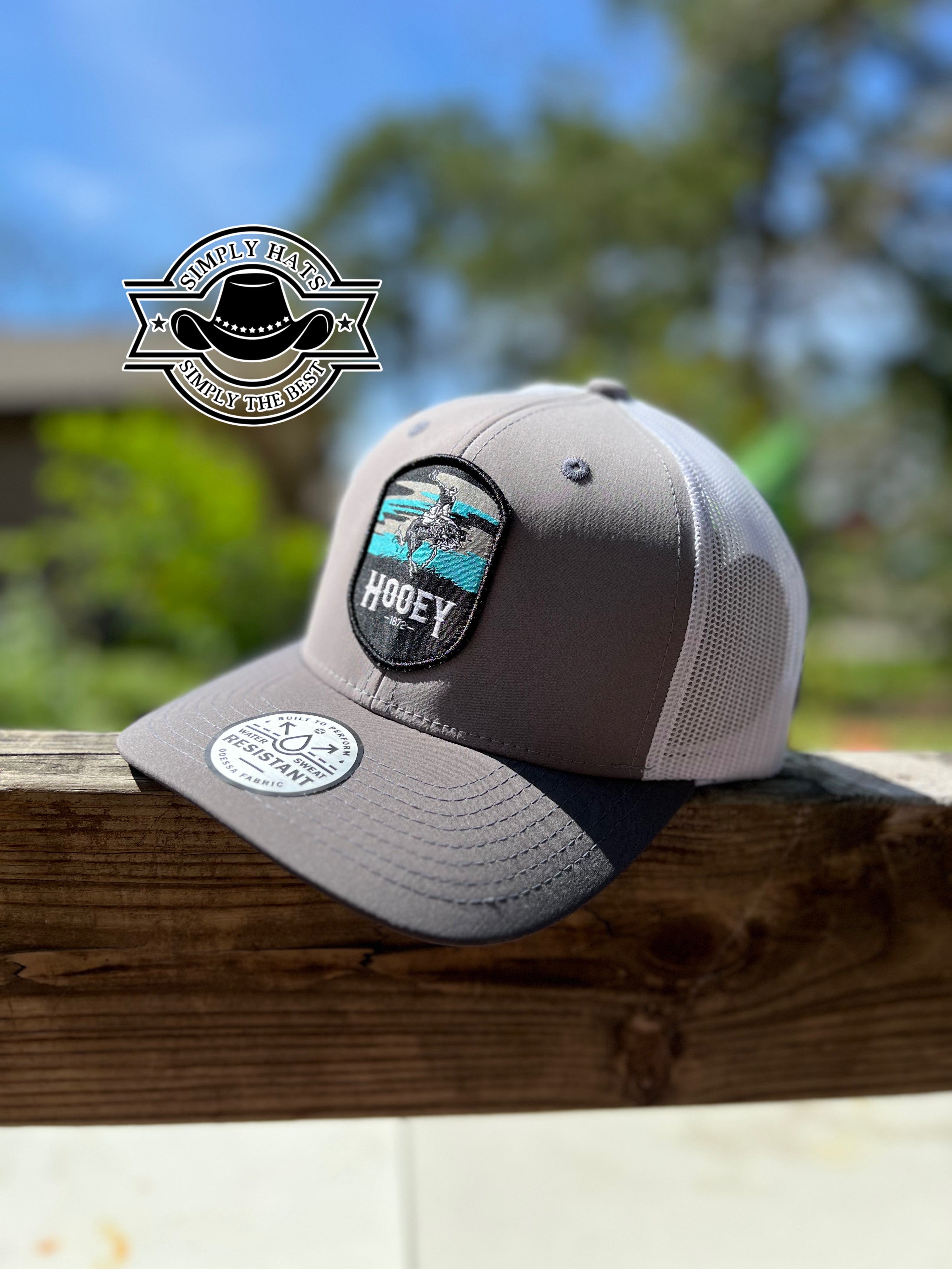 Hooey Cap - "Cheyenne" Grey/White | Simply Hats