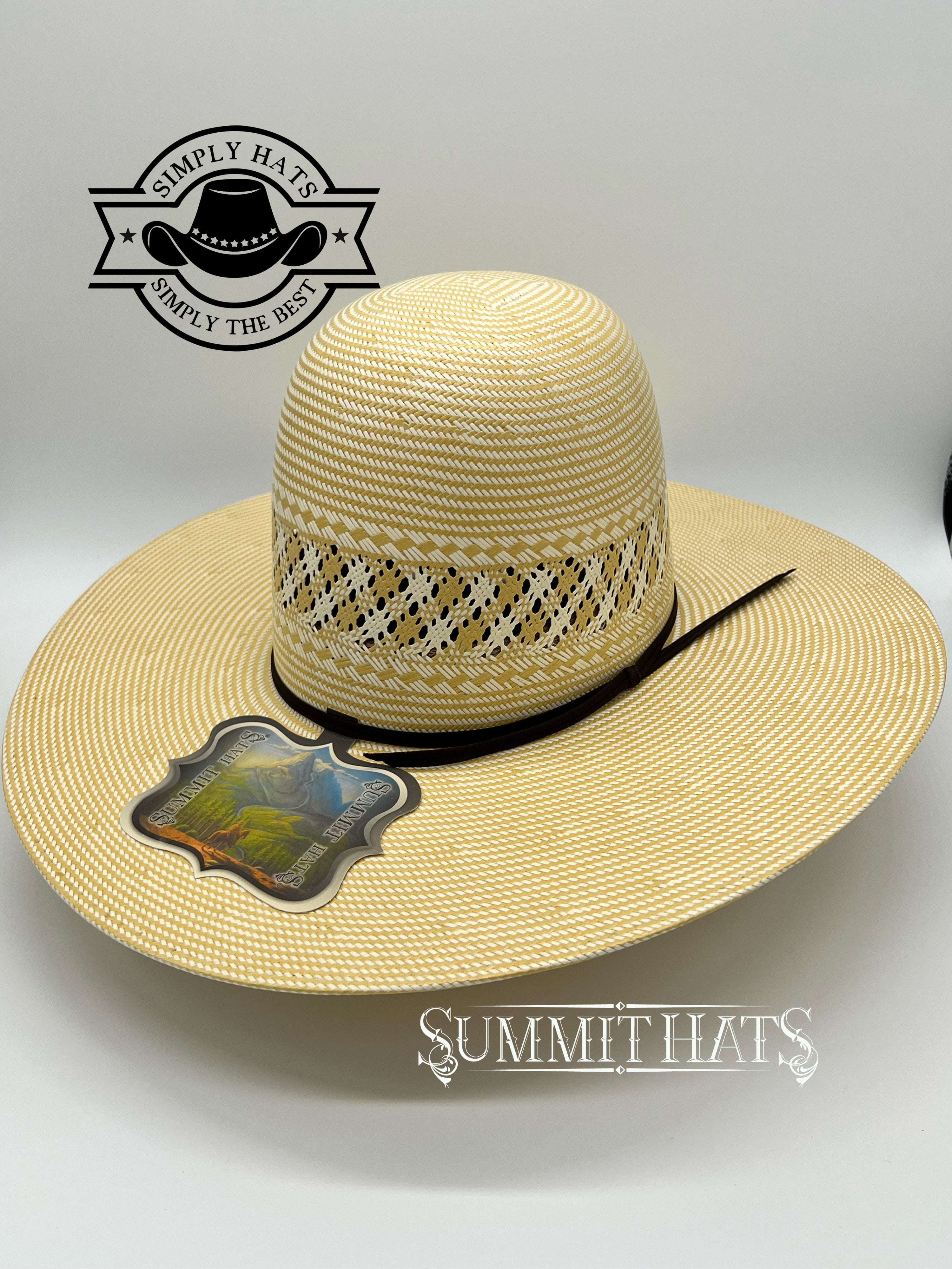 "Straight" Open Crown - Natural/Tan | Simply Hats