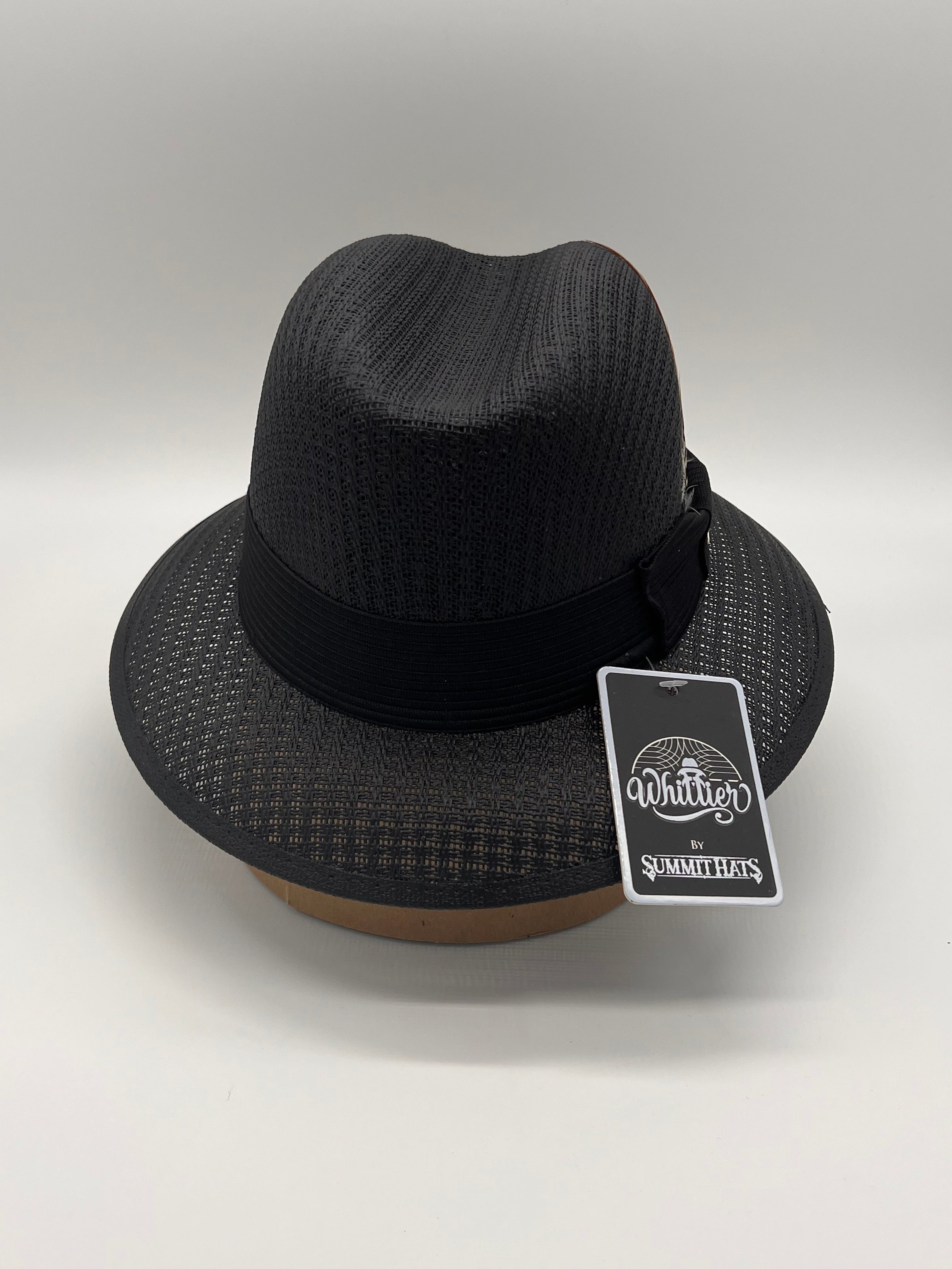 Whittier Straw Lowrider - Black | Simply Hats
