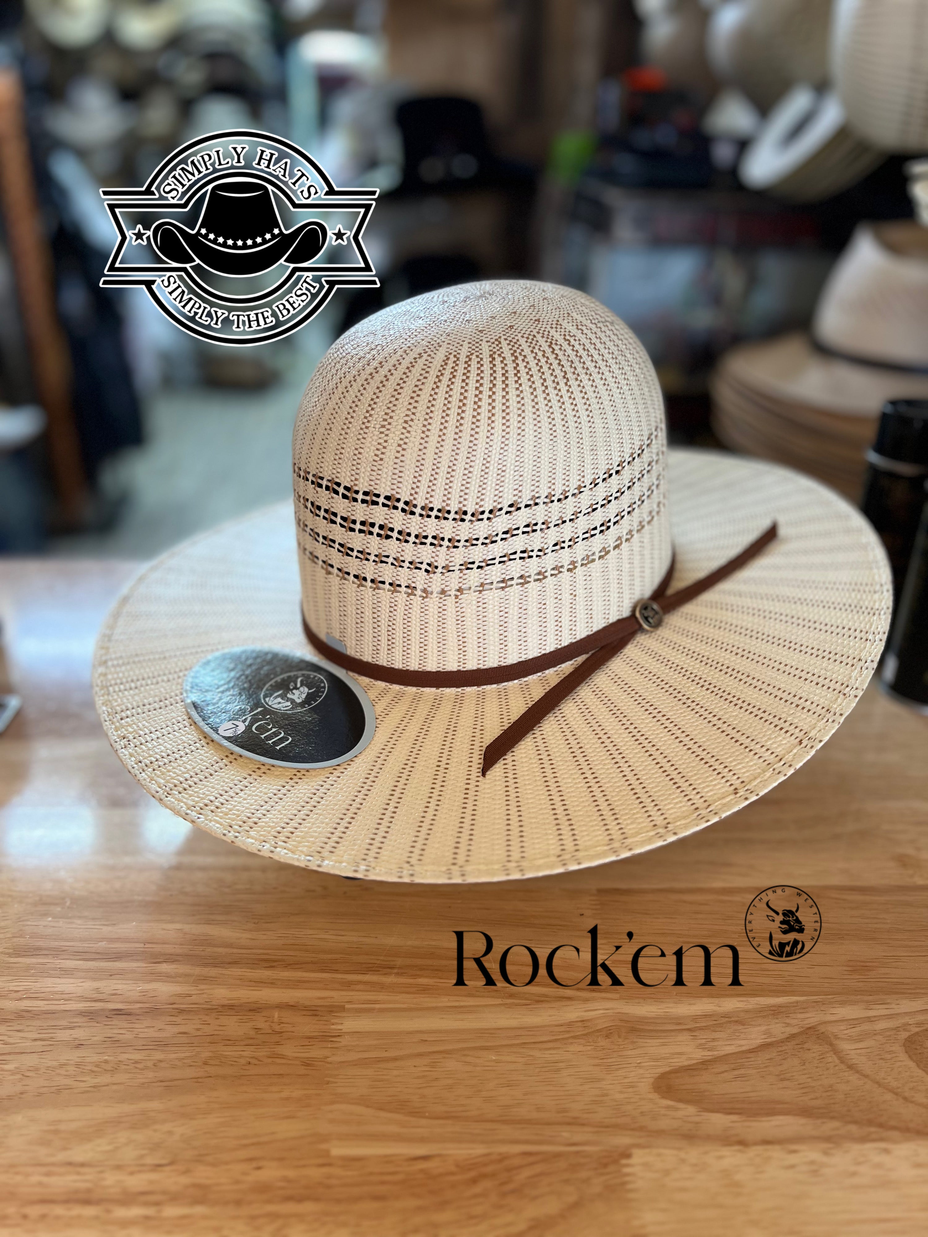 "4 Caminos" Open Crown - Ivory/Light Brown | Simply Hats