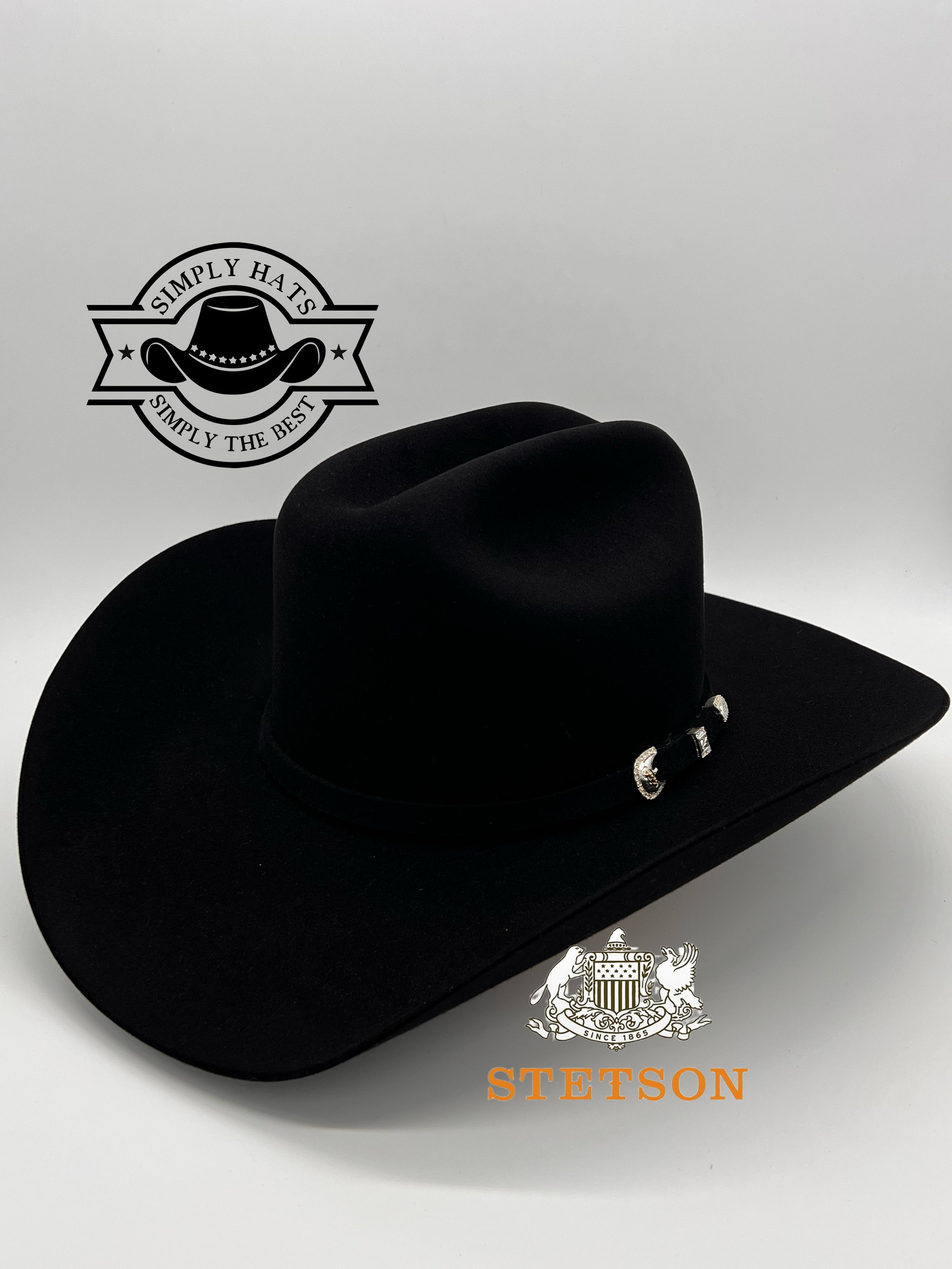 10x "Shasta" Stetson - Black | Simply Hats