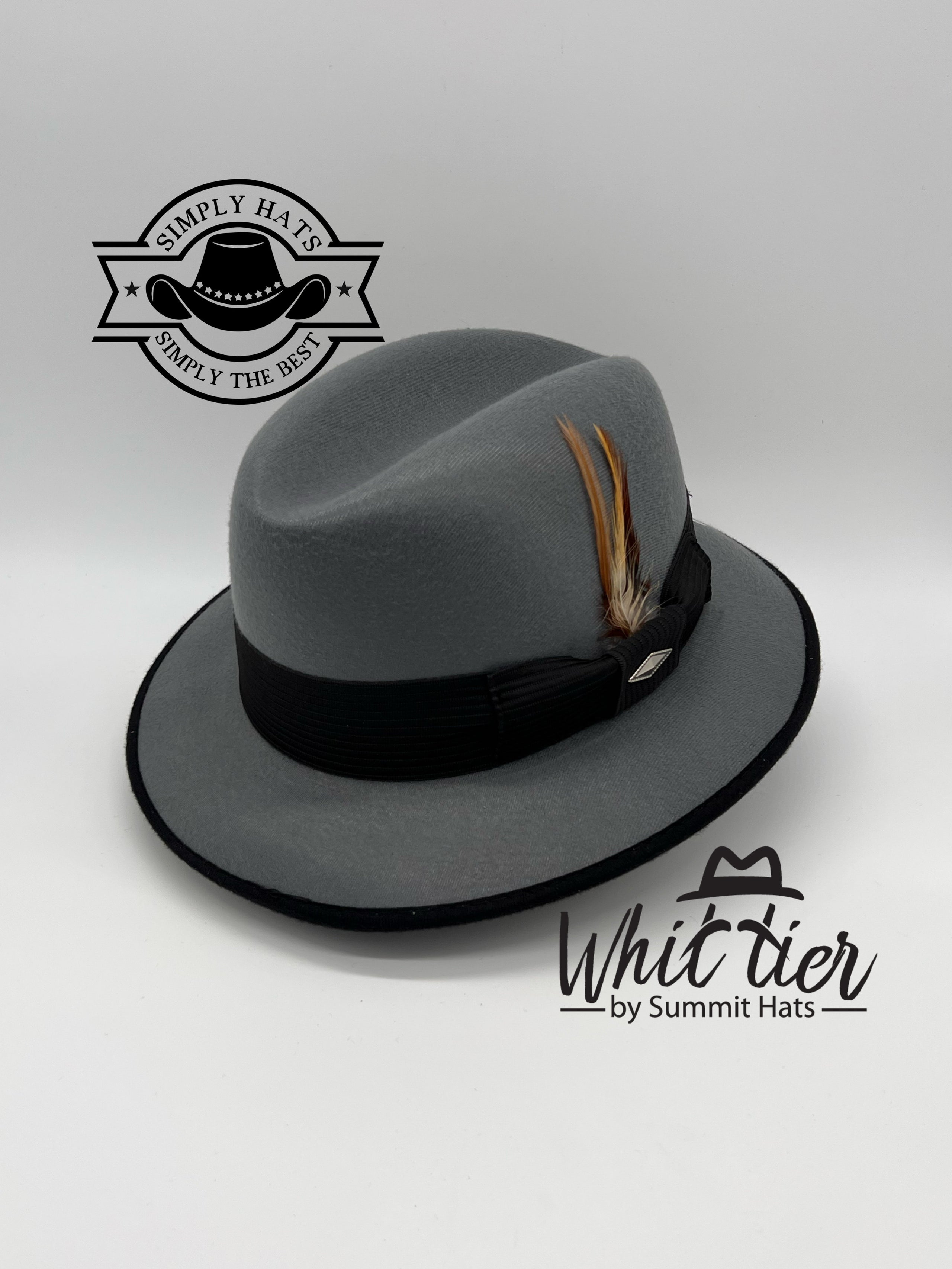 Whittier MX Wool Low Rider - Grey | Simply Hats