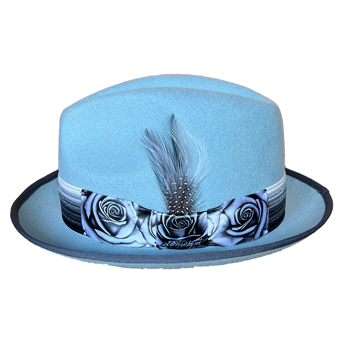 Freddy Negrete Australian Wool Felt Rose SE - Grey | Simply Hats