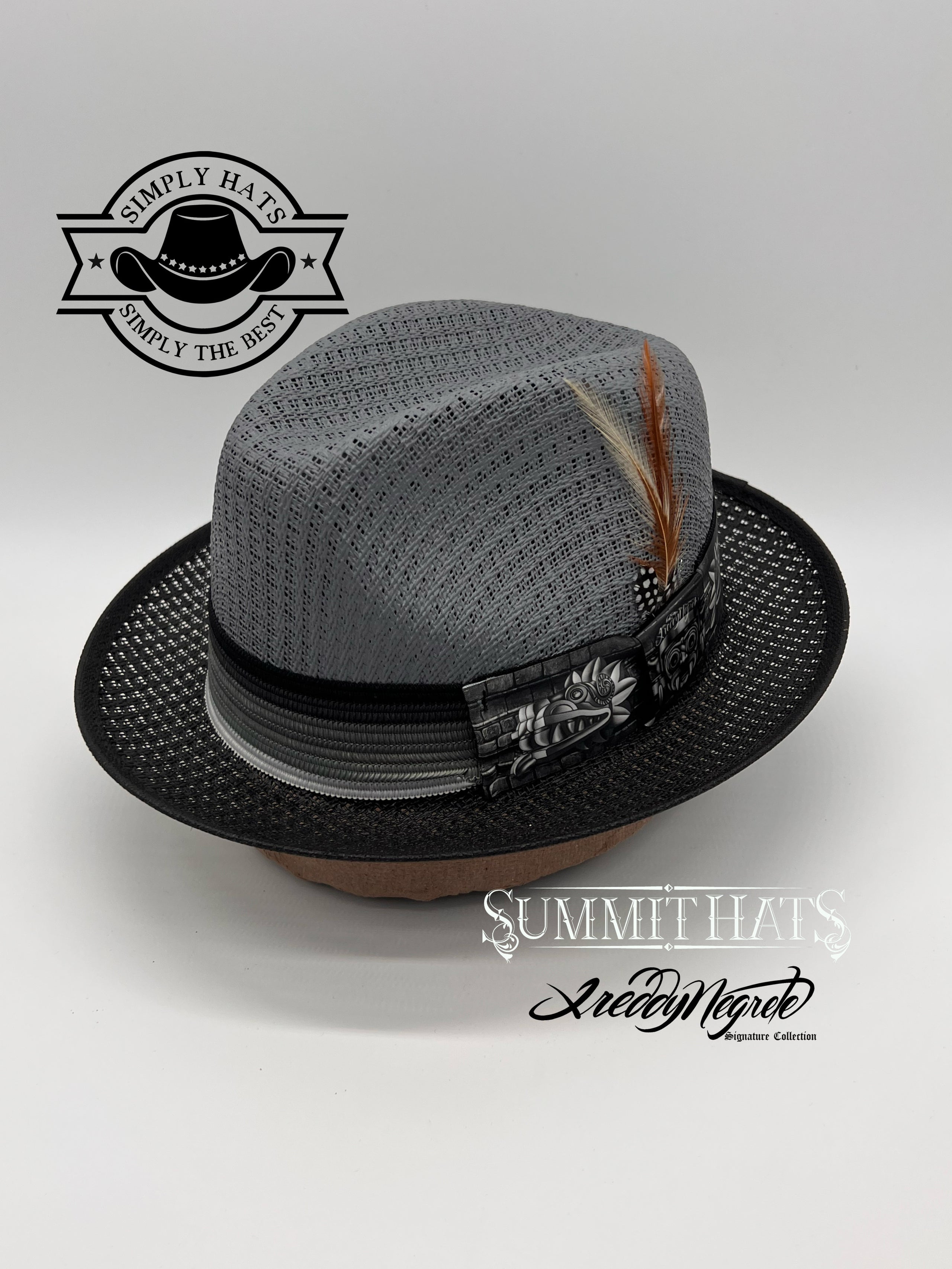Freddy Negrete Aztec - Black/Grey | Simply Hats