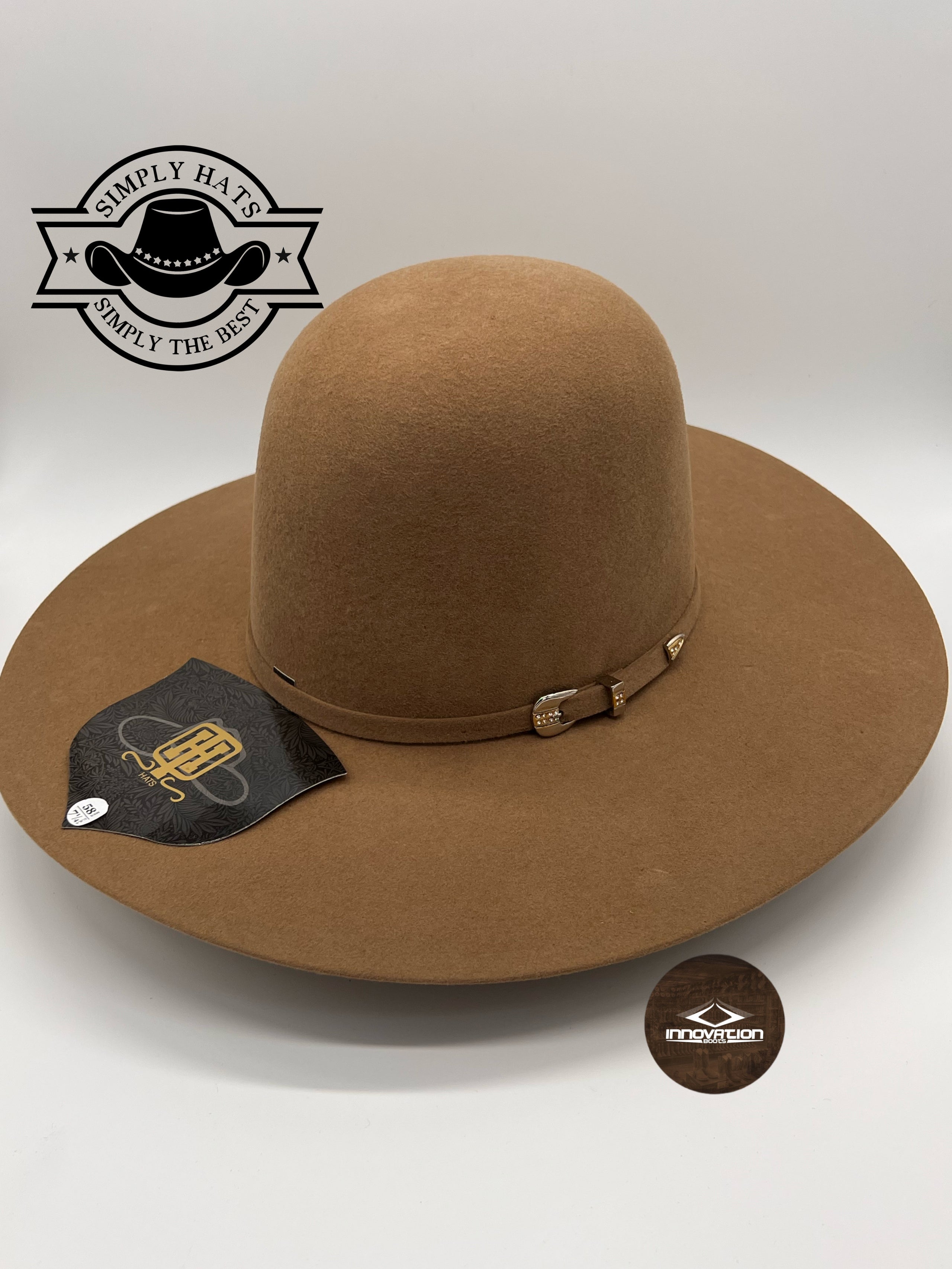 100x Premium Wool Blend Open Crown - Tobacco | Simply Hats