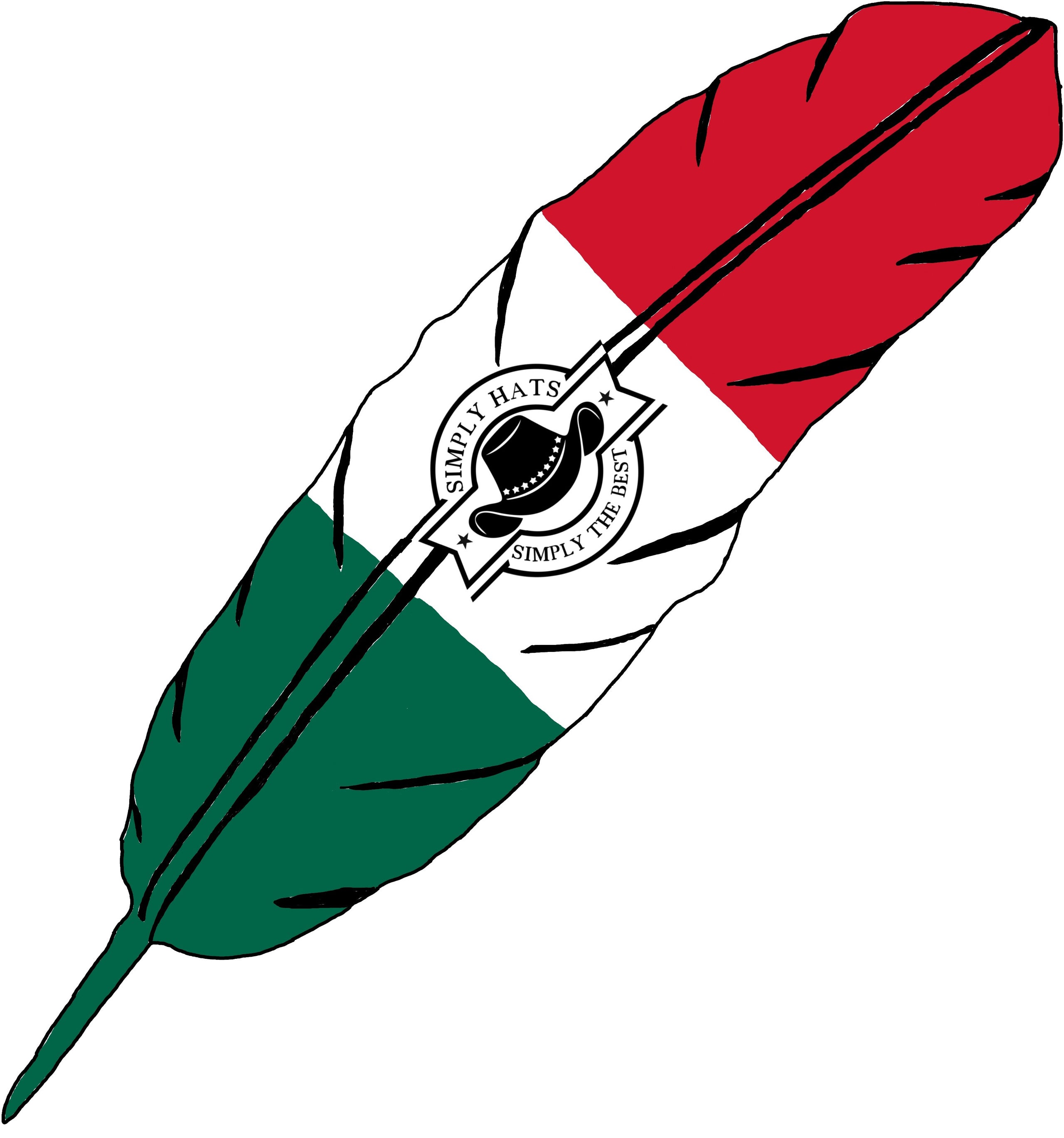 SH Patch/Sticker - Mexico Feather | Simply Hats