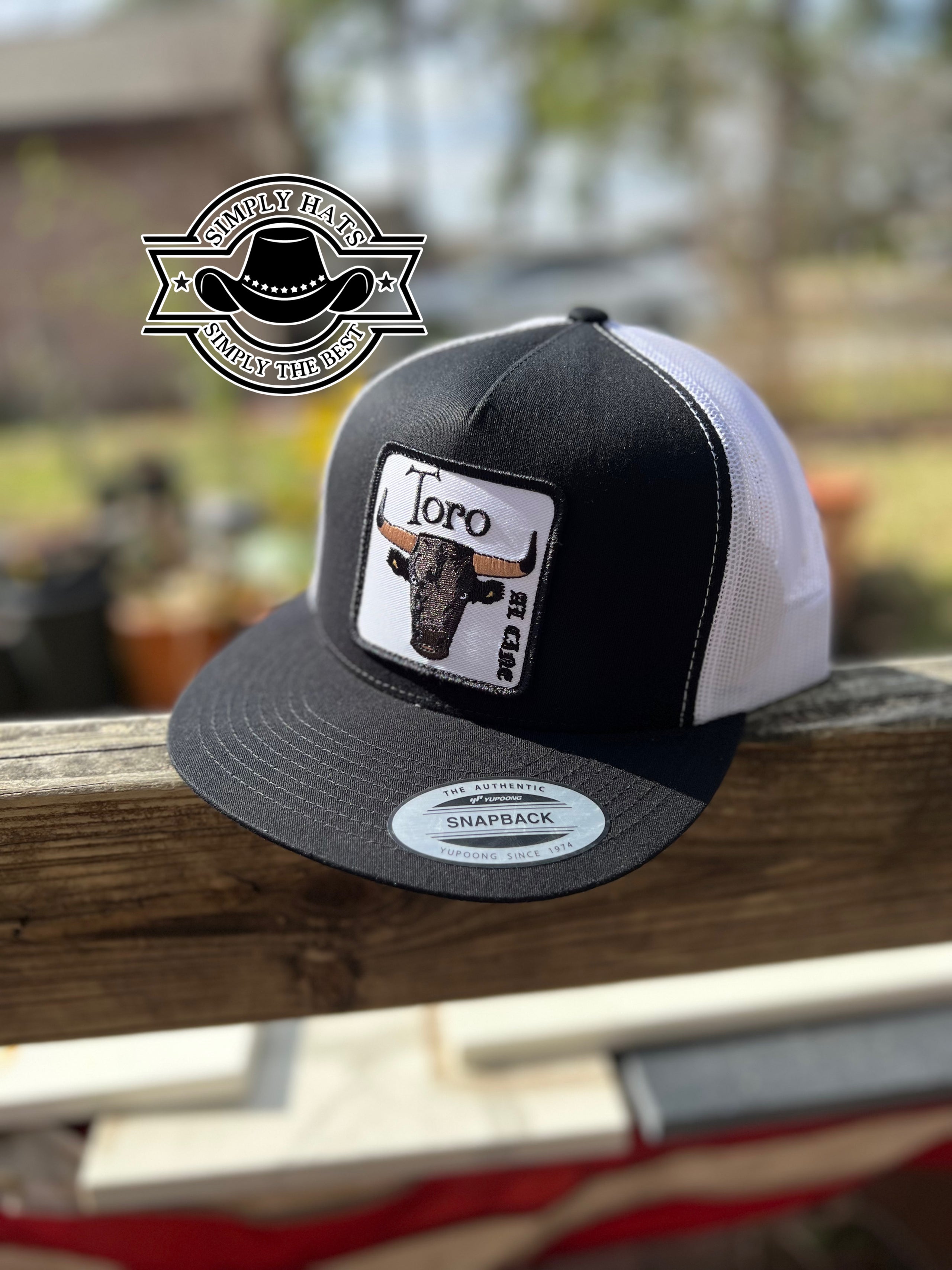 Hometown Cap - "Toro" Trucker Black/White | Simply Hats