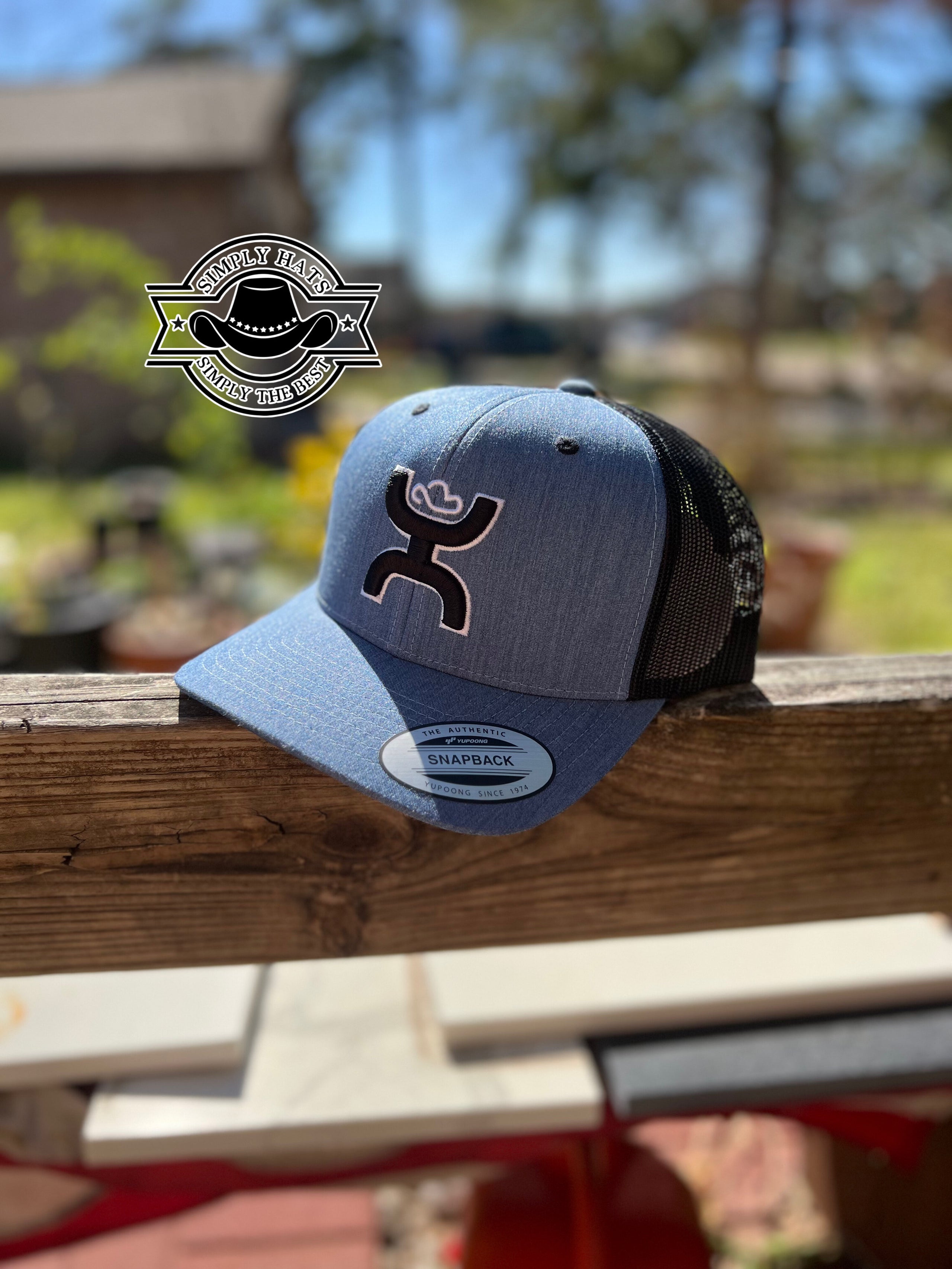 Hooey Cap - "Sterling" Denim/Black | Simply Hats