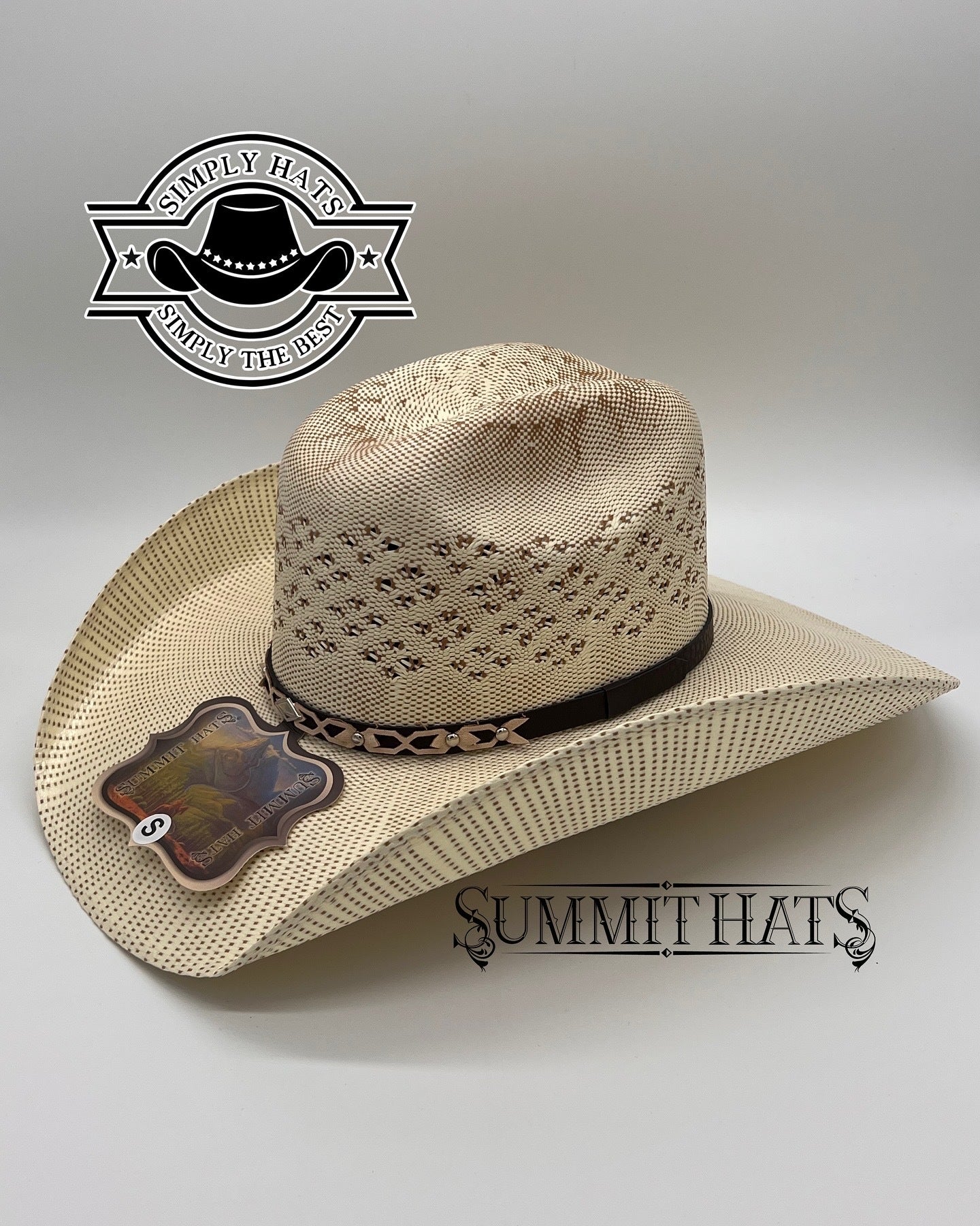 Silverton Bangora "Bullseye" - Ivory/Tan | Simply Hats