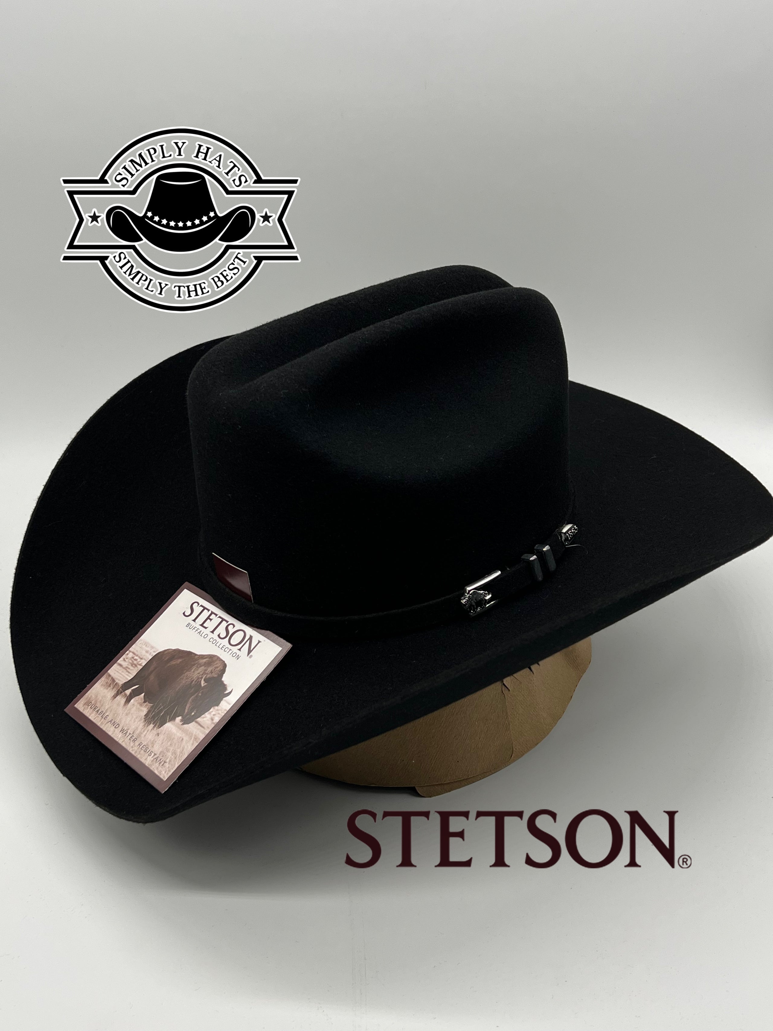 4x "Apache" Stetson - Black | Simply Hats