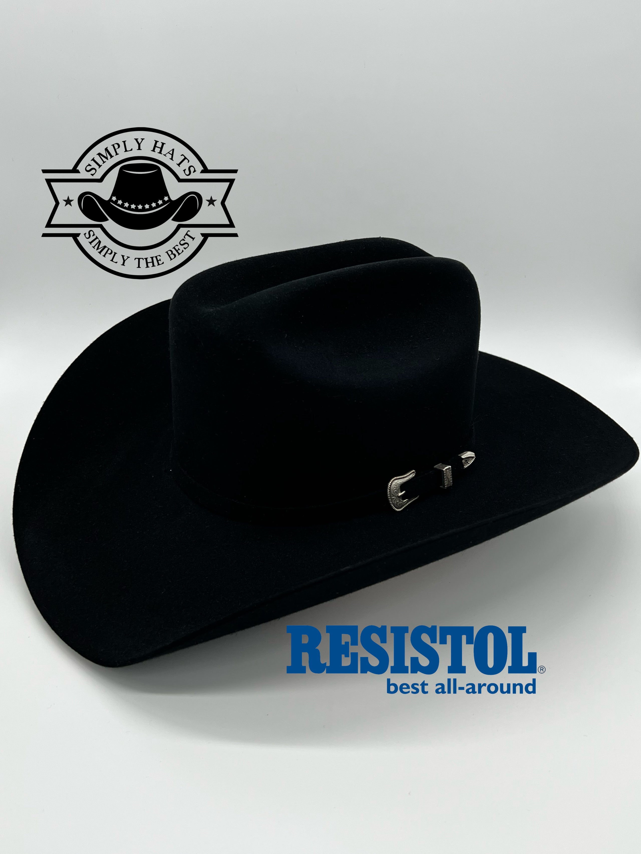 5x "The Challenger" Resistol - Black | Simply Hats